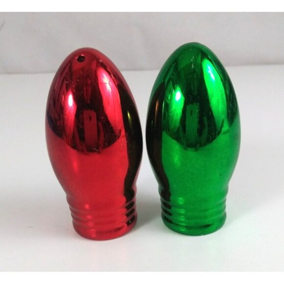Unbranded | Kitchen | Vintage Red Green Metallic Christmas Lights Salt ...